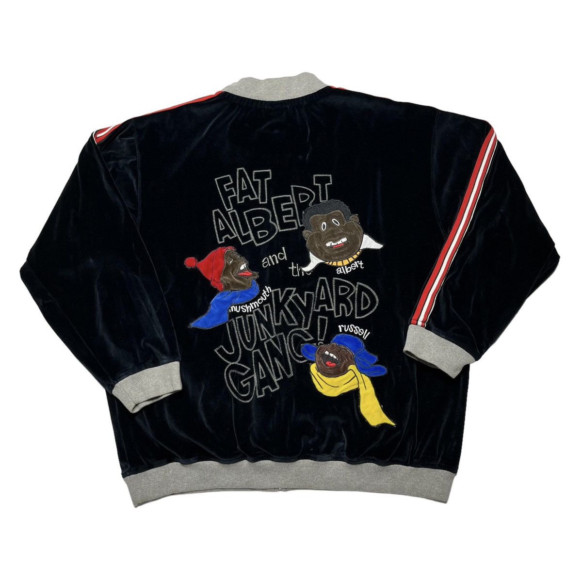 Vintage Vintage Platinum Fubu Fat Albert Junkyard Gang Velour Jacket ...