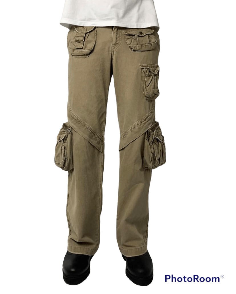 Beauty Beast × Hysteric Glamour × PPFM 🔥 Rare Design Travis Scott Tactical Multi Pocket Brown ...