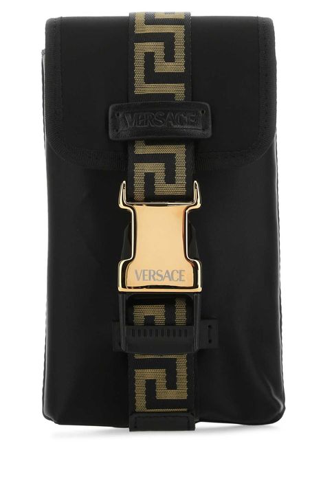 Versace Black Satin Phone Case | Grailed