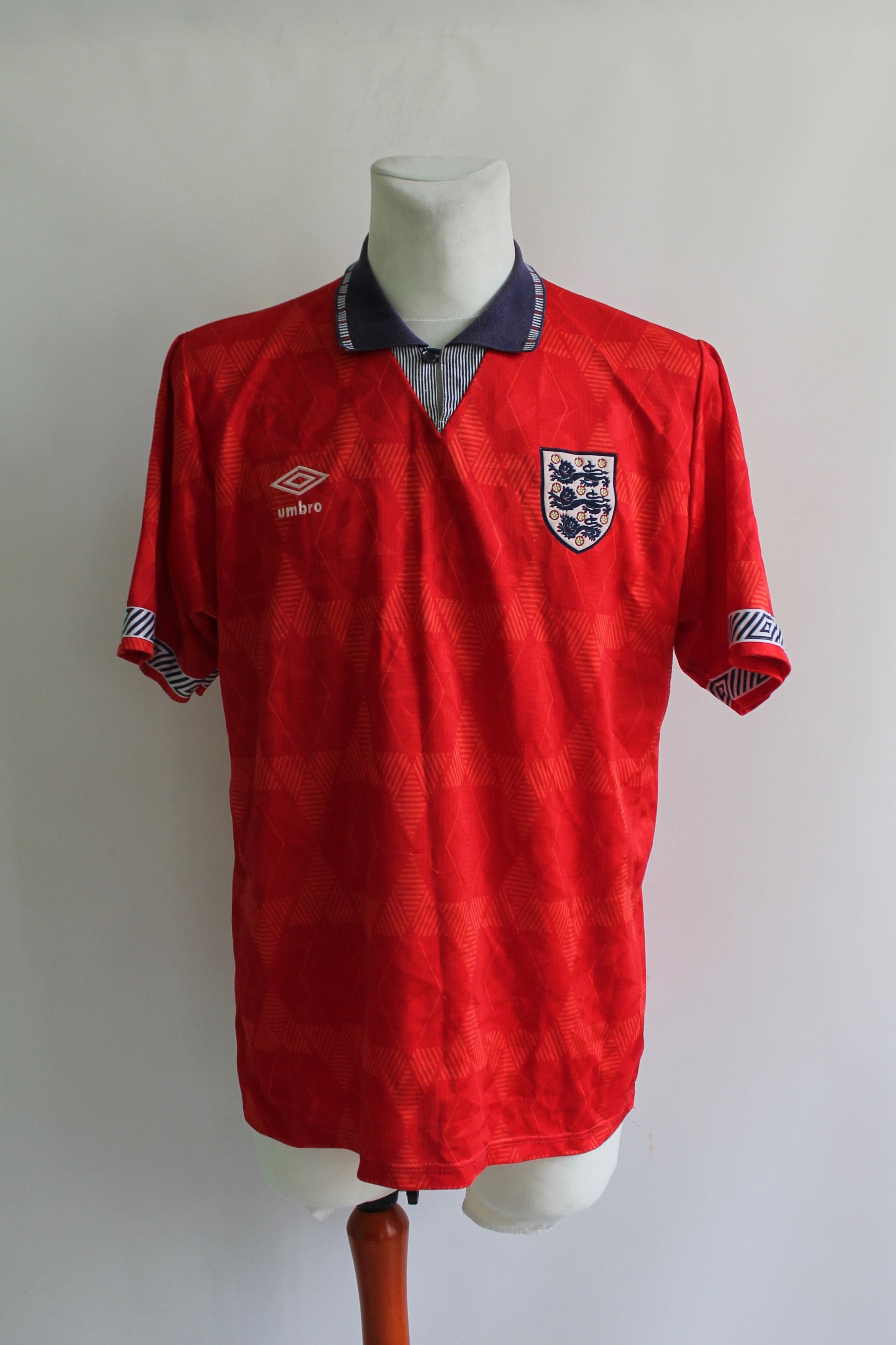 Soccer Jersey × Umbro × Vintage 1990 Umbro ENGLAND Soccer National Team ...