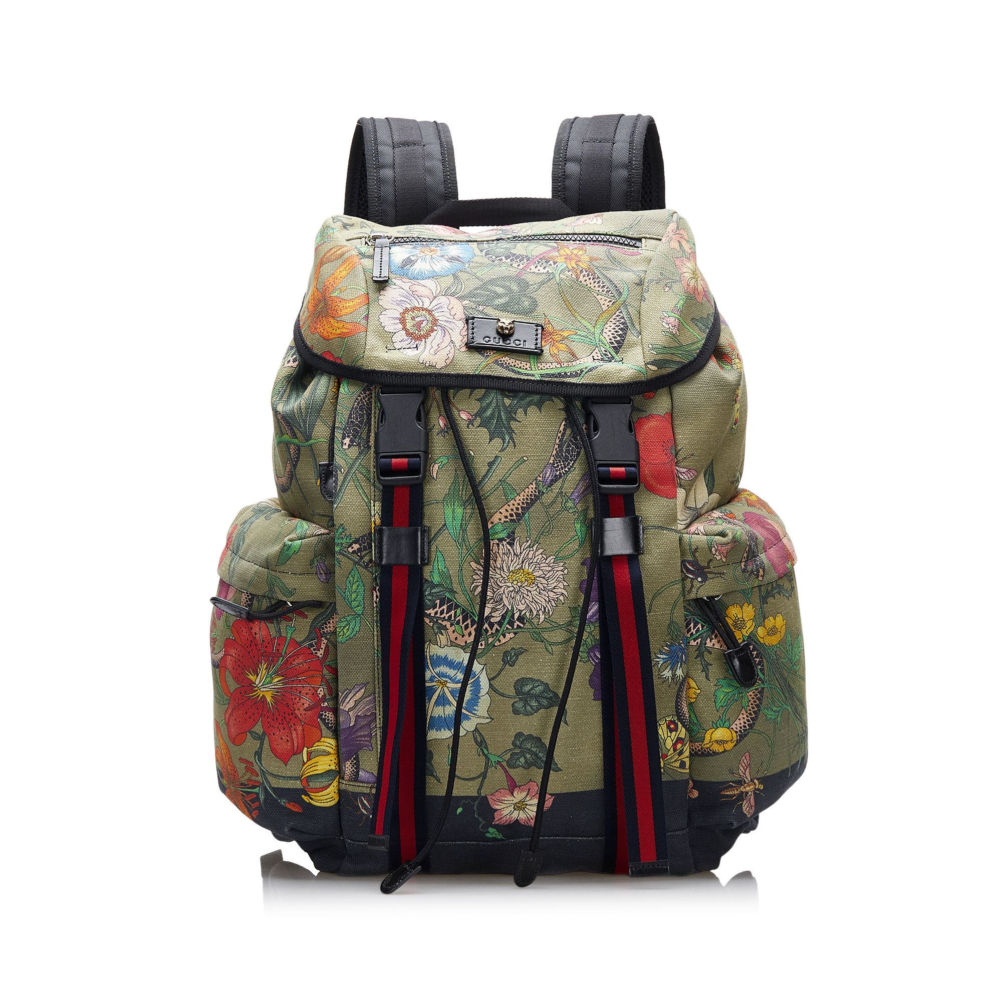 Gucci Gucci Flora Snake Techpack Backpack | Grailed