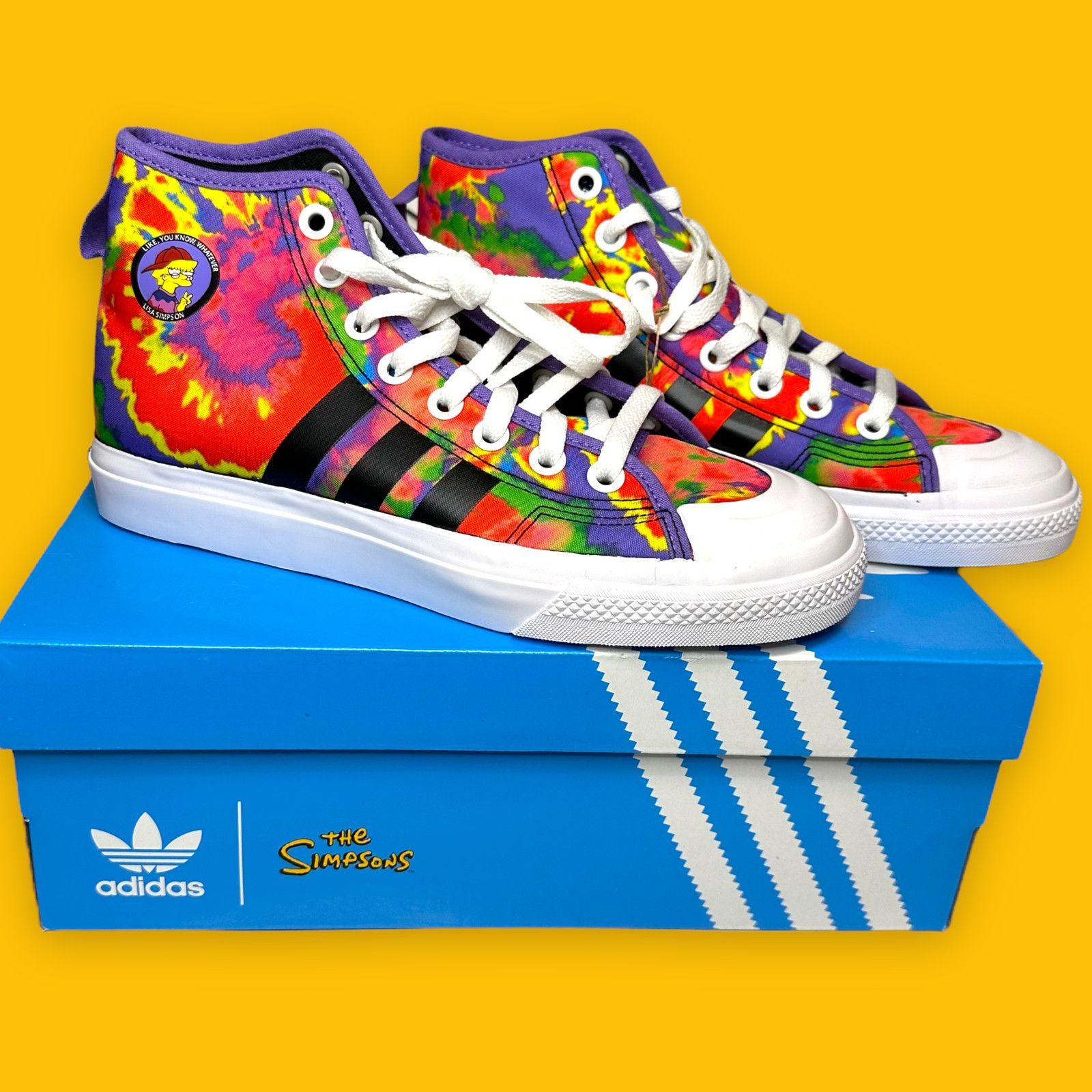 Adidas × The Simpsons RARE NIB Adidas X Nizza X Lisa Simpson High Top ...