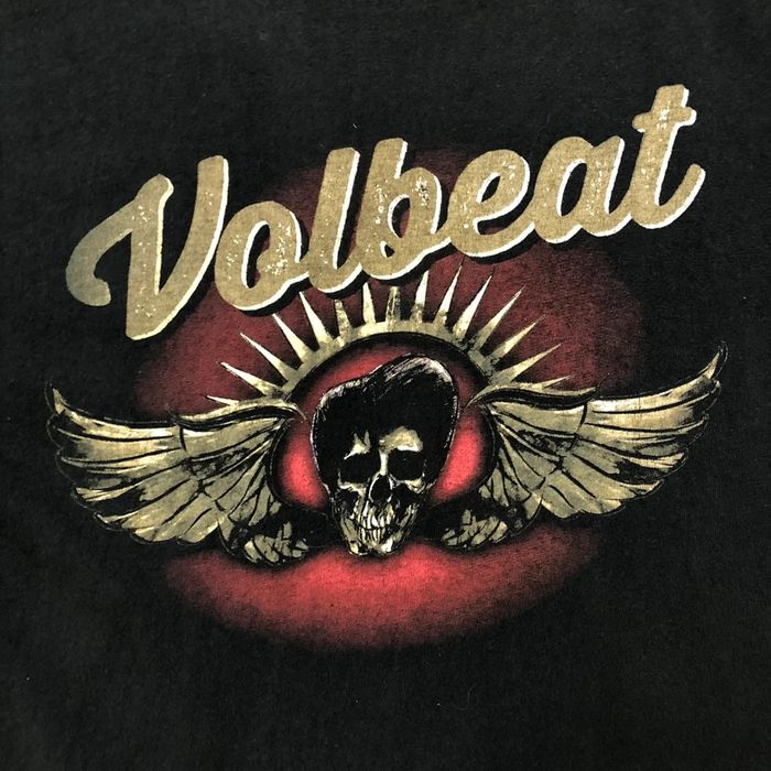 Vintage Vintage Y2K Volbeat Skull & Wings Band Tee | Grailed