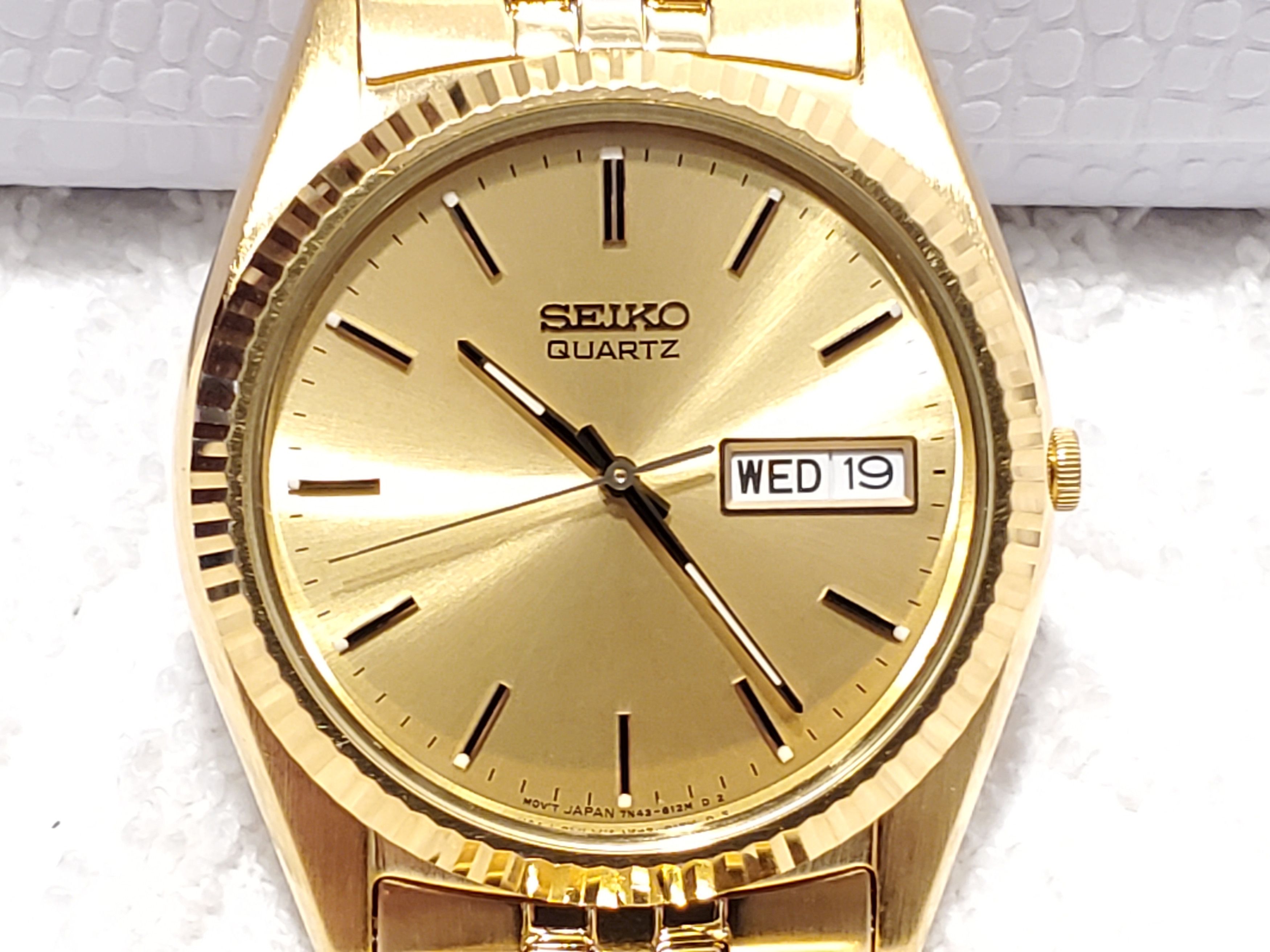 Seiko Vintage Seiko Day Date Presidential Quartz Watch Luminous | Grailed