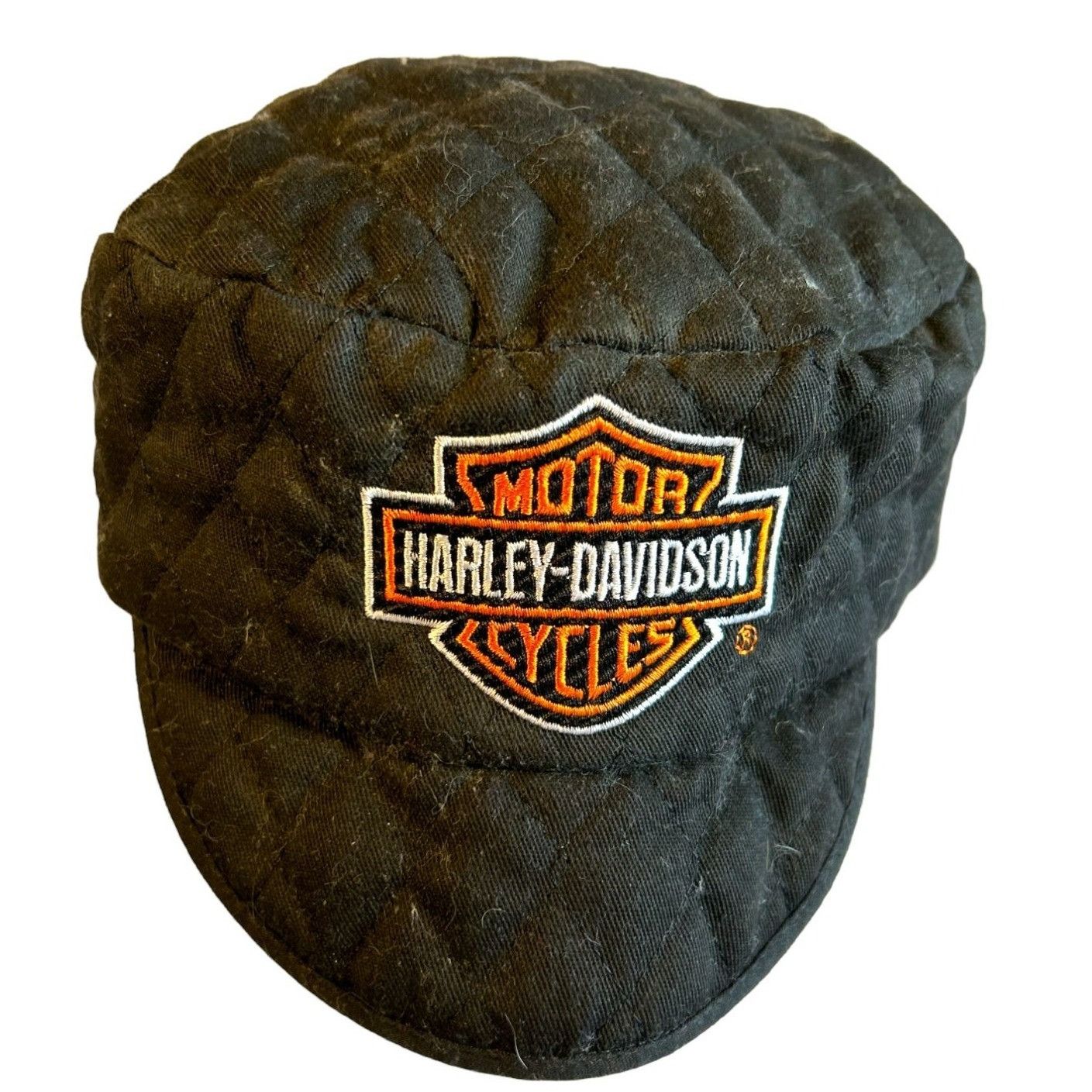 Harley Davidson Vintage Harley Davidson Hat Unisex Black Quilted Cadet ...