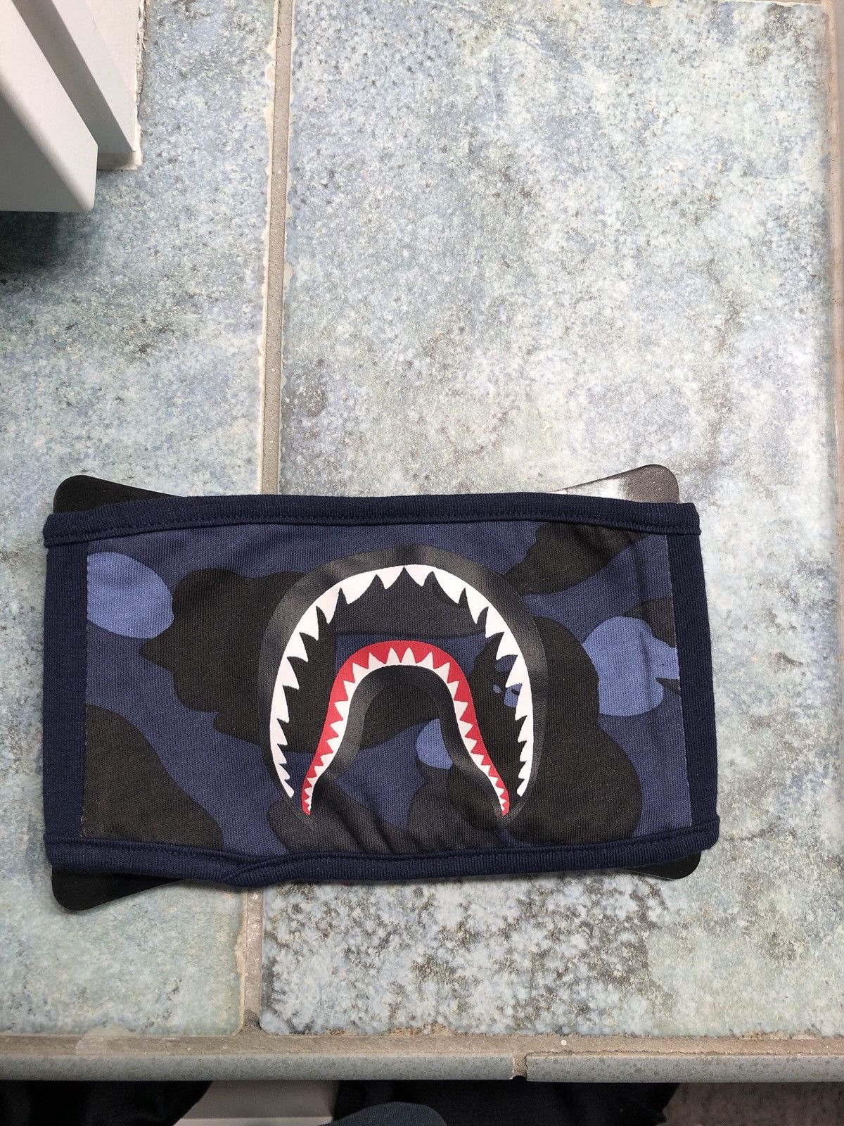 Bape Bape Shark Mask Camo Blue | Grailed