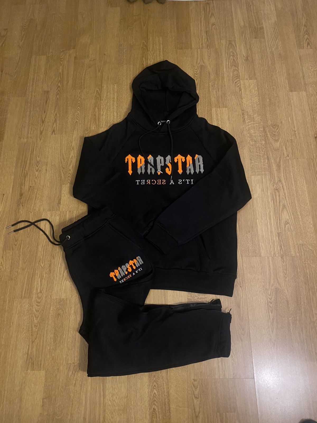Trapstar London Trapstar black/orange tracksuit | Grailed