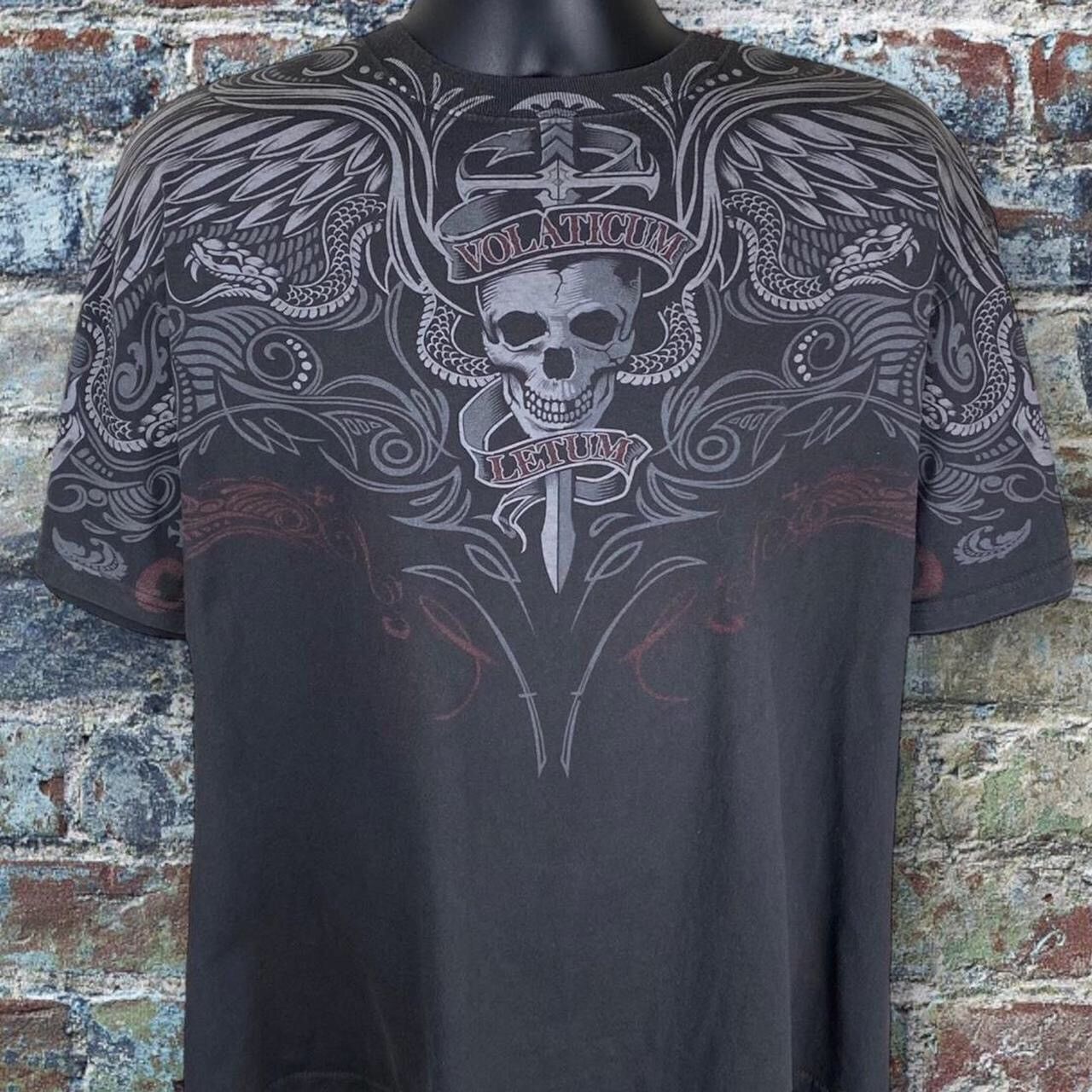 Vintage Vintage 00s Anvil Volaticum Letum All Over Print Tee Tshirt ...