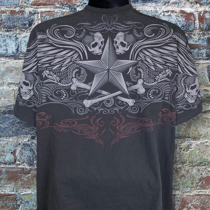 Vintage Vintage 00s Anvil Volaticum Letum All Over Print Tee Tshirt ...