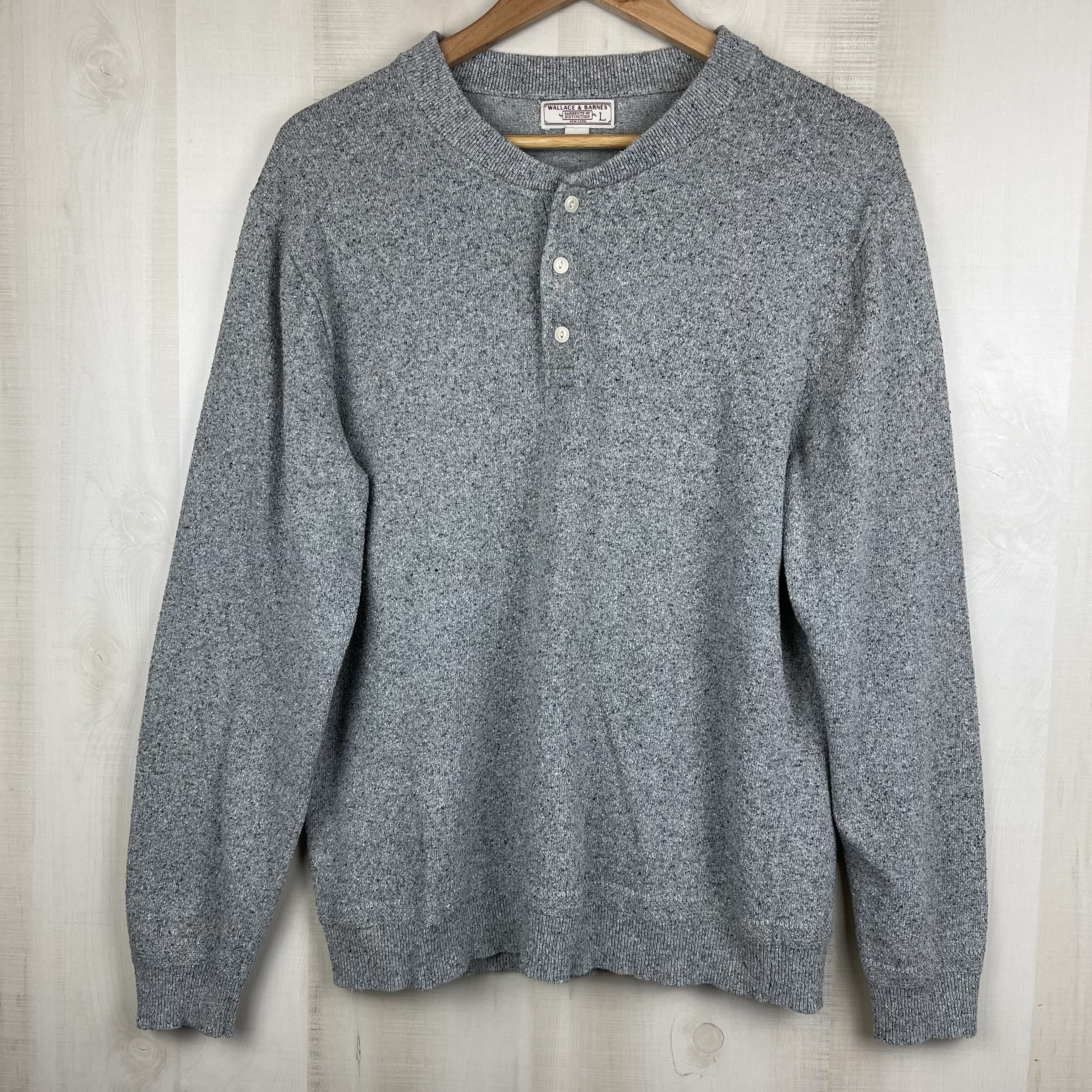 Wallace & Barnes Wallace & Barnes Men’s 3-Button Marled Henley Sweater | Grailed