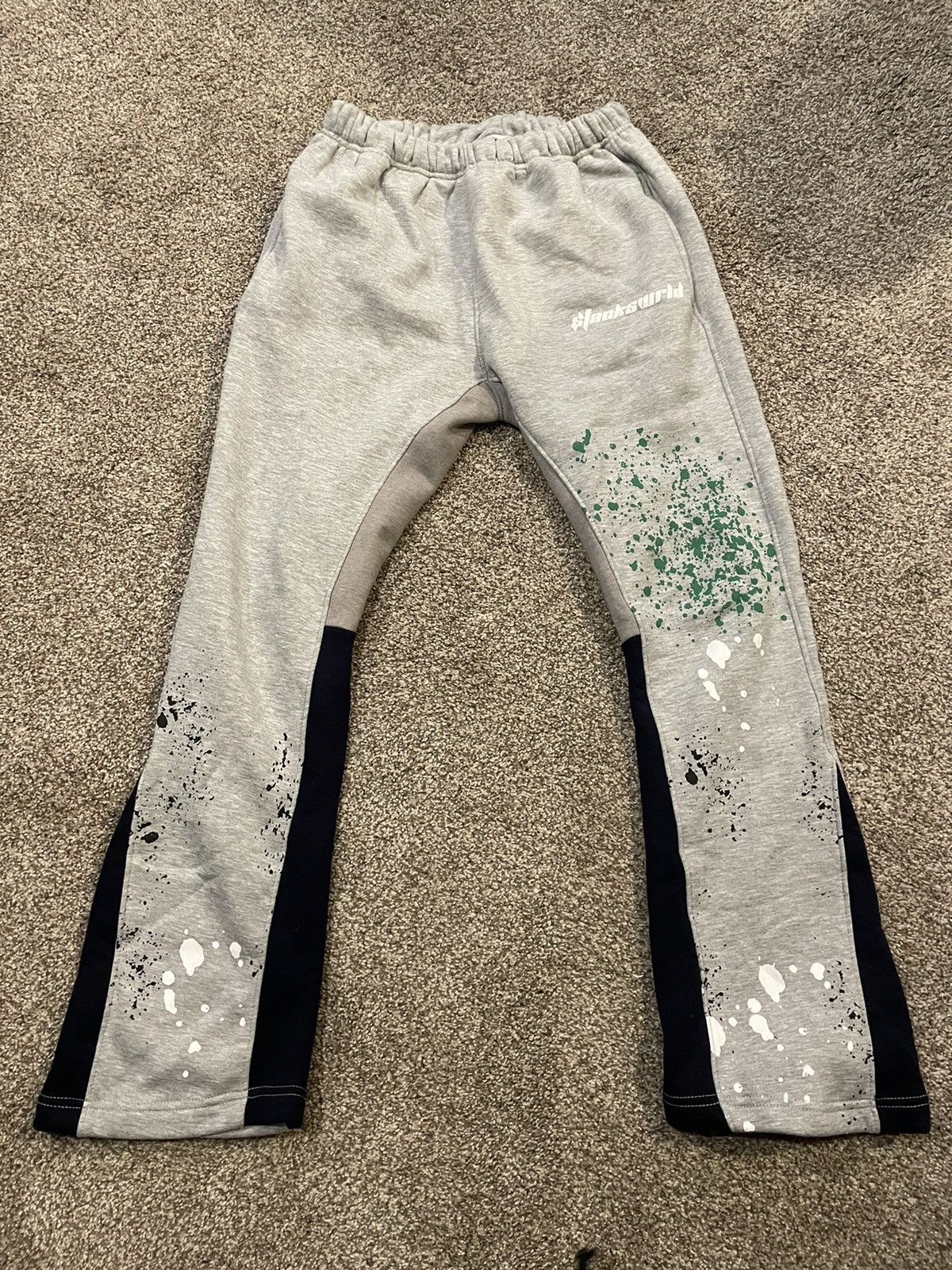 Streetwear Stackswrld Flared Sweats | Grailed