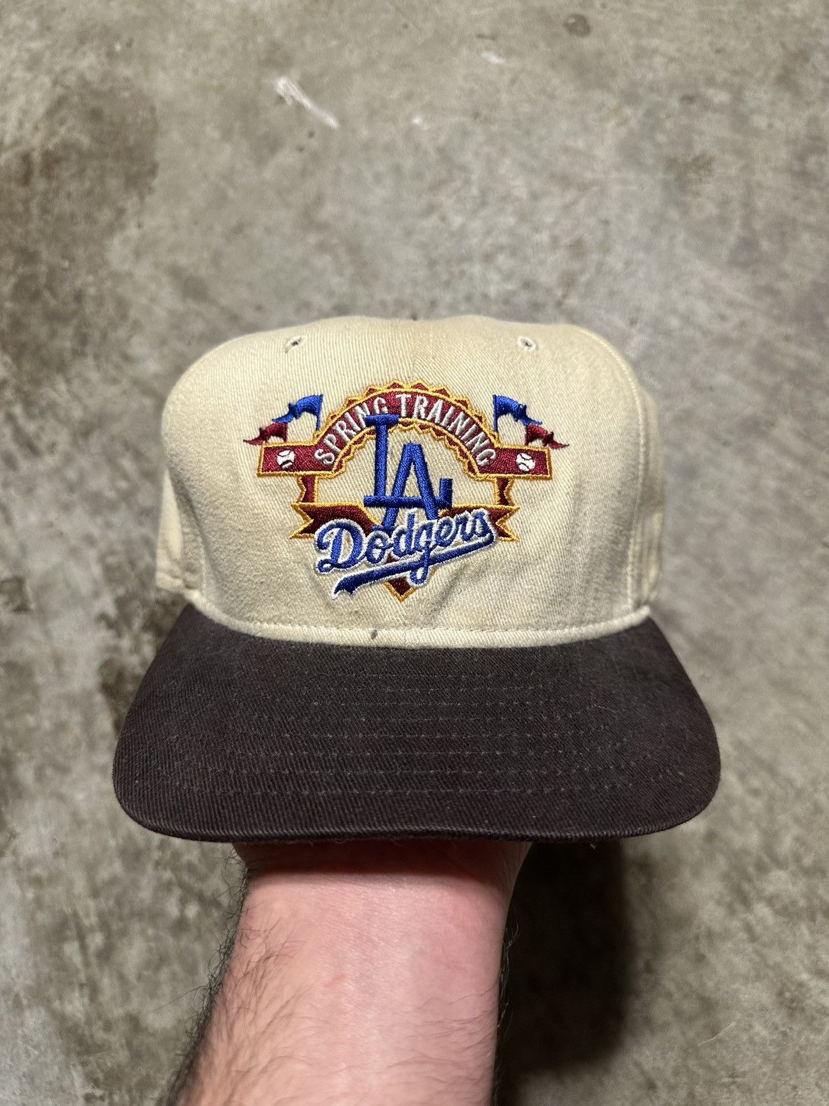 Vintage Vintage LA Dodgers Spring Training Dodgertown Leather Hat | Grailed