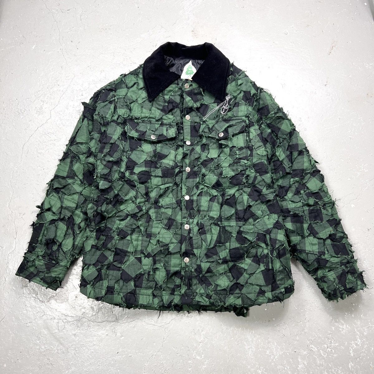 Streetwear Dogma Kentucky Boy Tyler Folk Collage Flannel Work Jacket ...