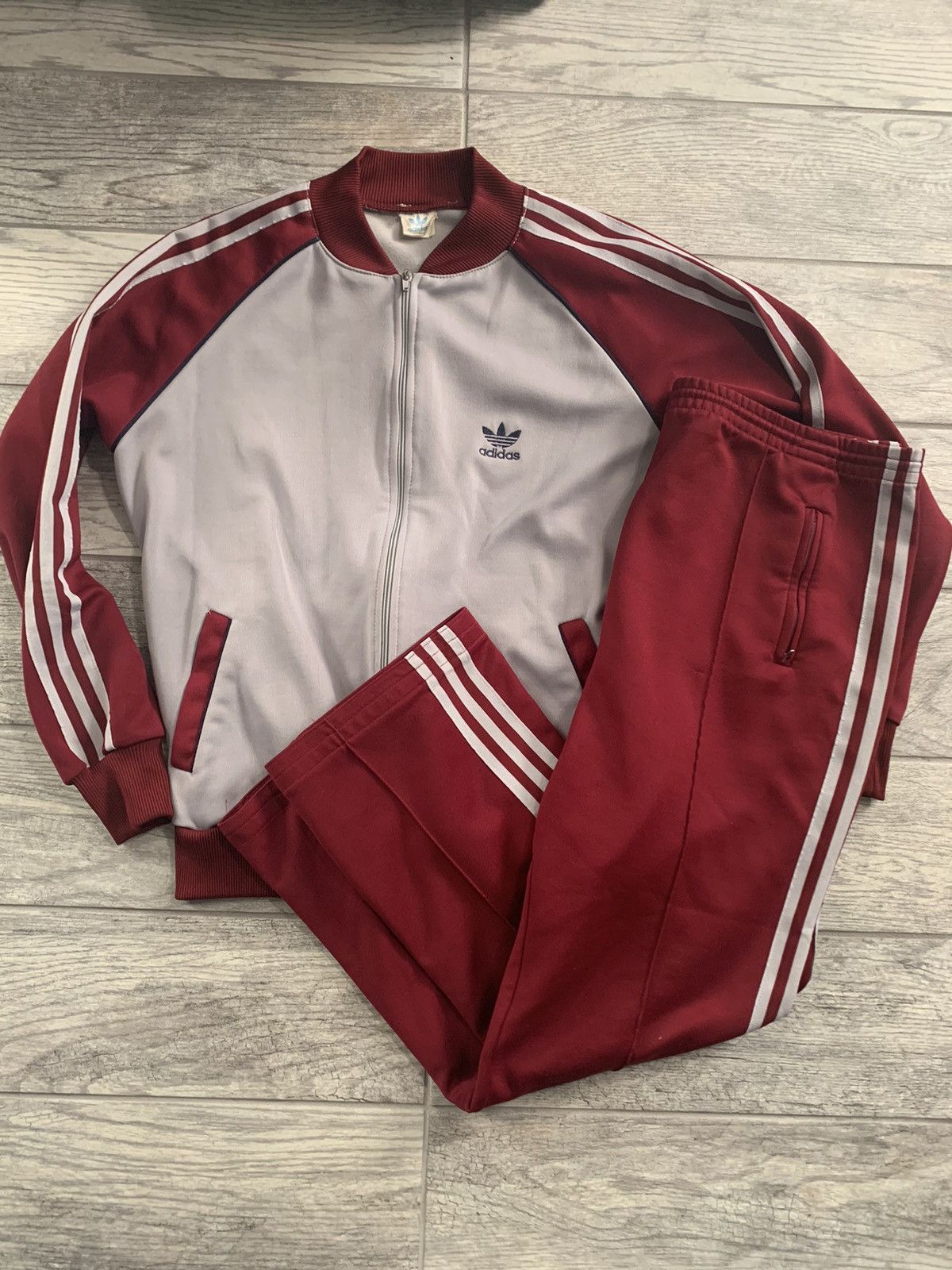 Adidas × Streetwear × Vintage Vintage 1980's Adidas Tracksuit 2 PC Set ...