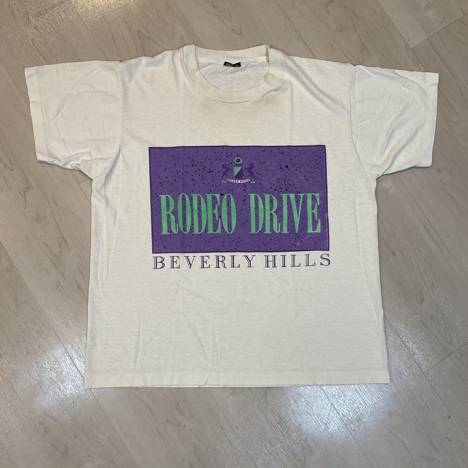 Vintage Vintage tee shirt 90s Beverly Hills Rodeo Drive XL Single St ...