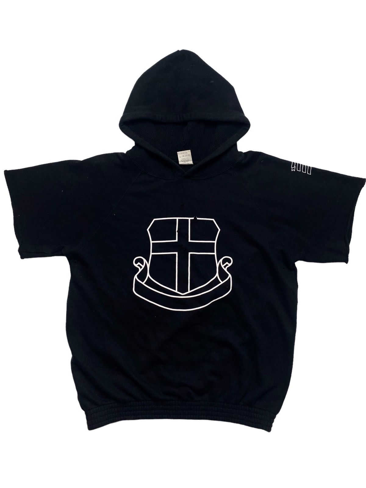 Number (N)ine SS01 Number Nine - Shield Crest Sleeve Less Hoodie | Grailed