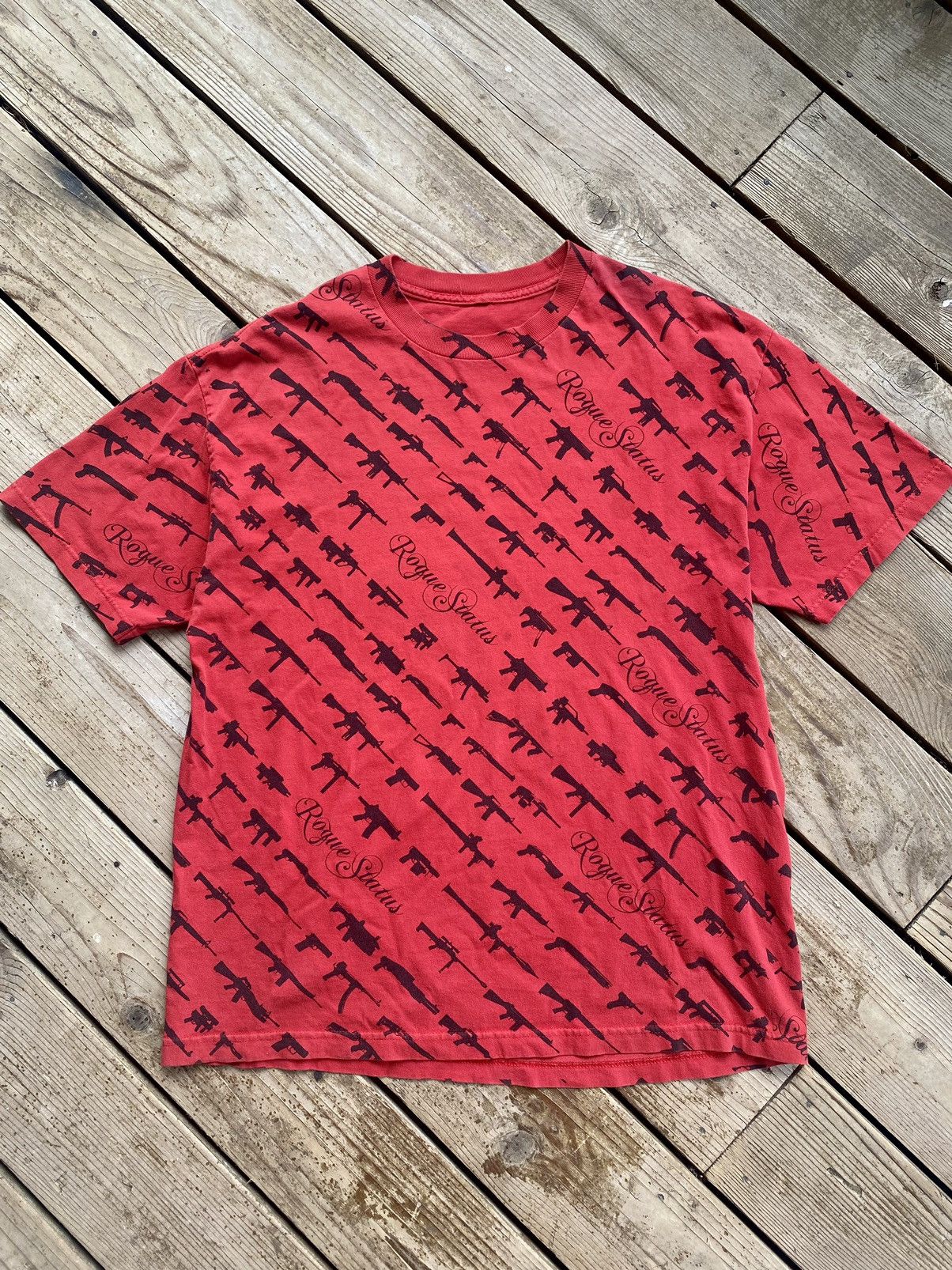 Rogue Status × Streetwear × Vintage Vintage Y2K Rogue Status AOP Guns ...