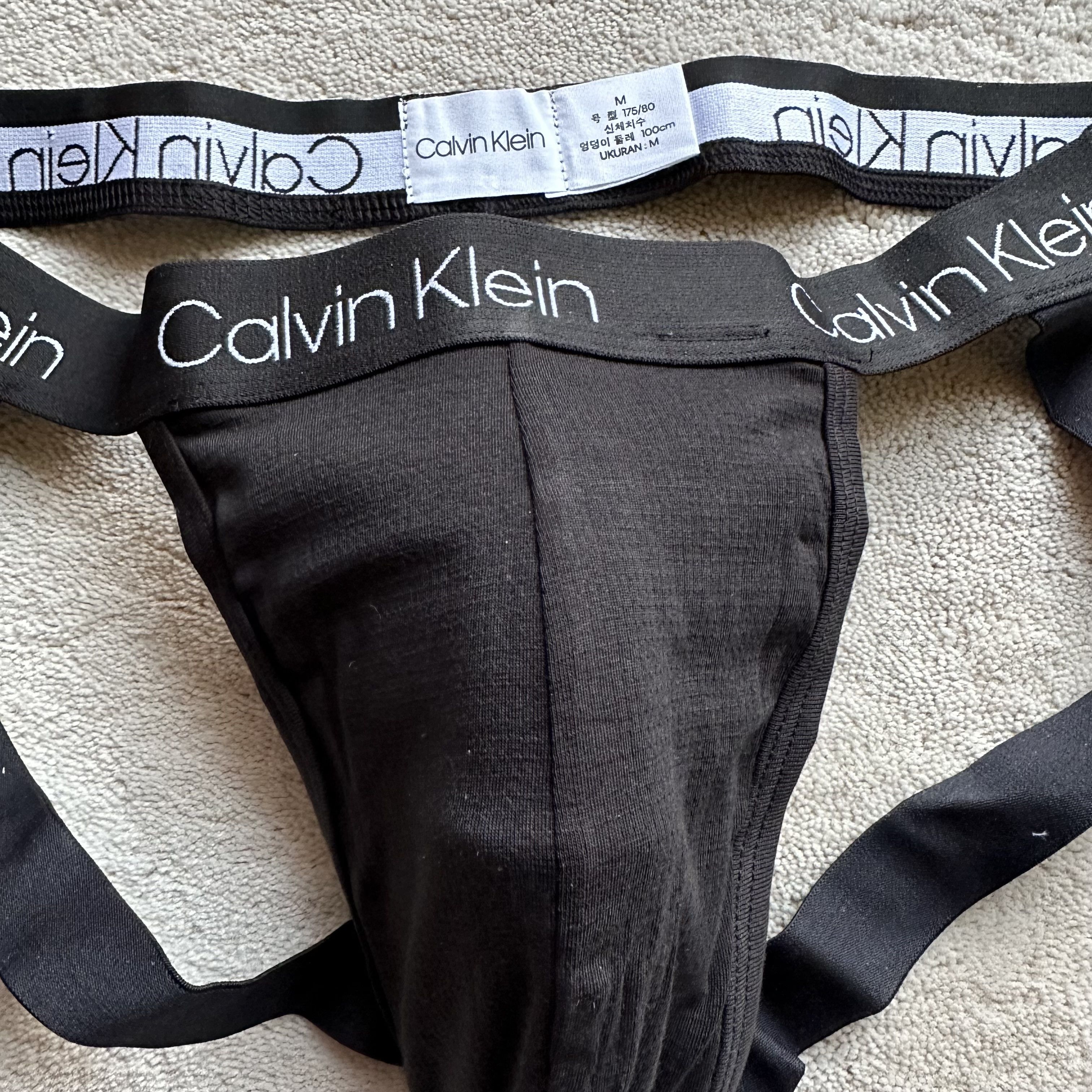 Calvin Klein CALVIN KLEIN JOCK STRAP Size M + BULGE-ENHANCER CUP One ...