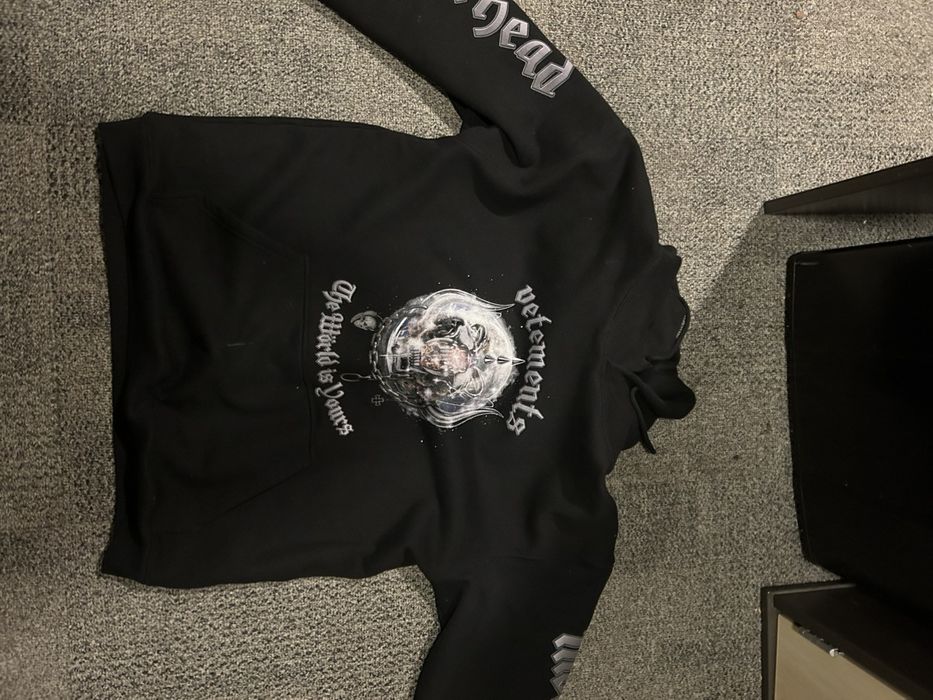 Vetements The world motorhead vetements oversized hoodie | Grailed