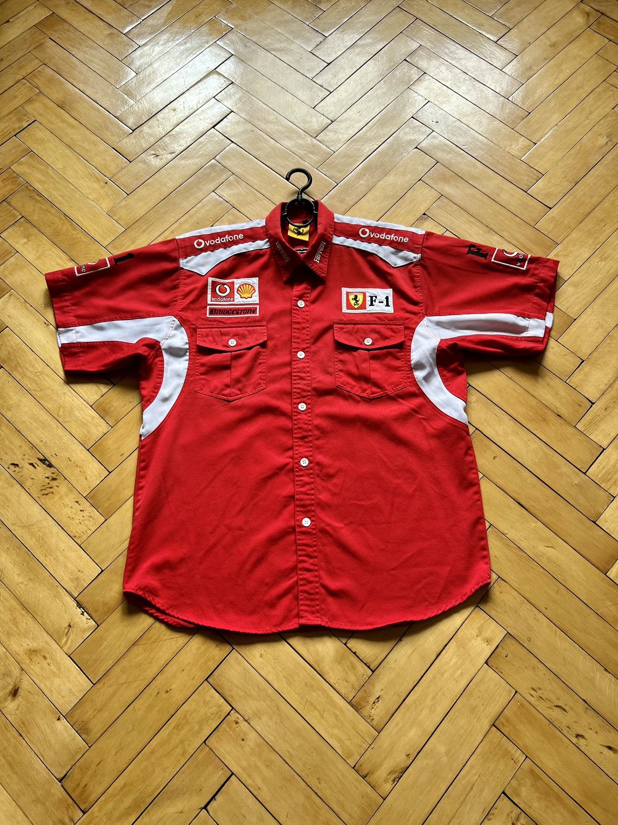 Ferrari × Formula 1 × Vintage Vintage Ferrari F1 Vodafone Shell Shirt ...