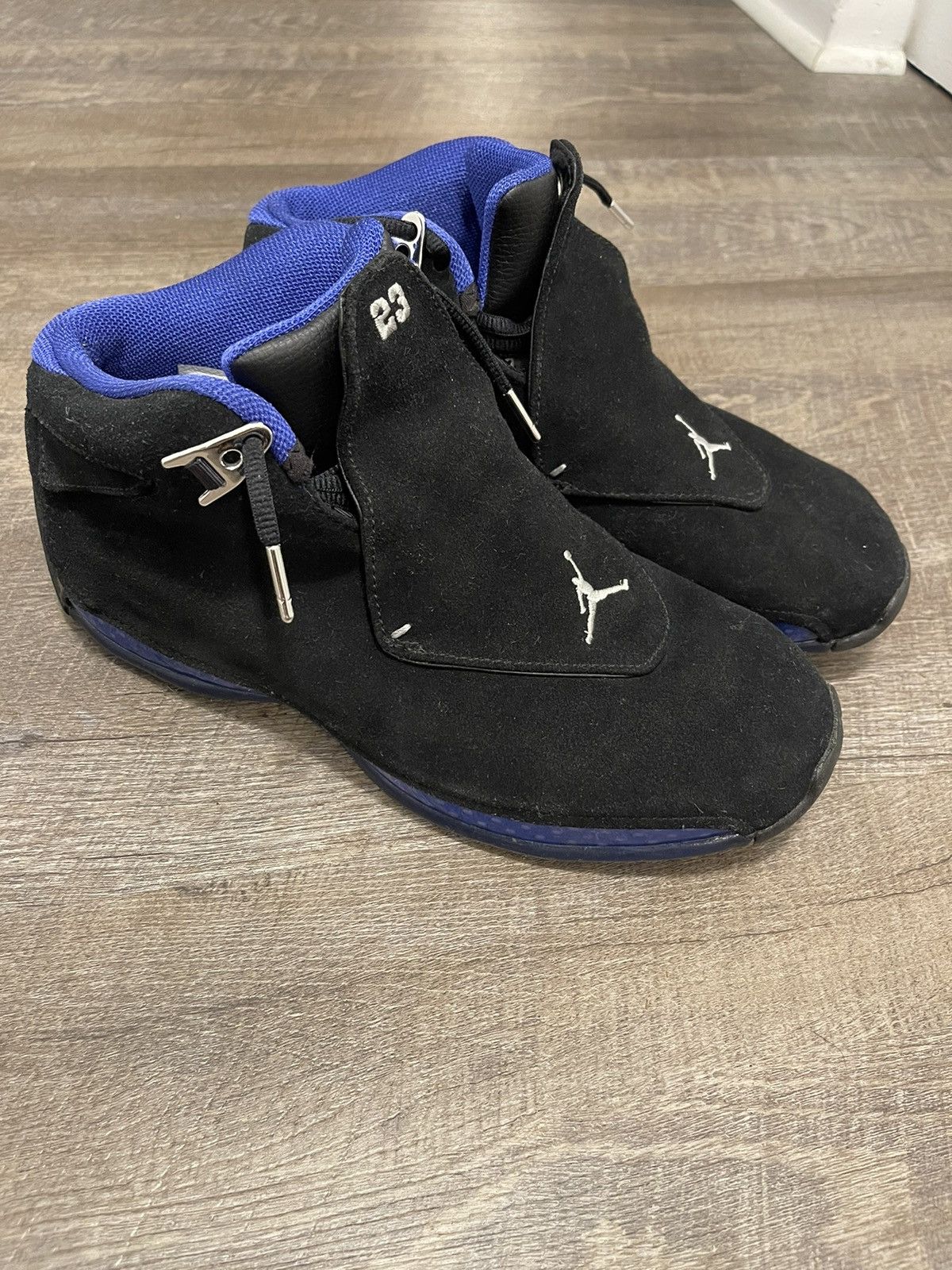 Jordan Brand Jordan 18 Retro Black Sport Royal 2018 | Grailed