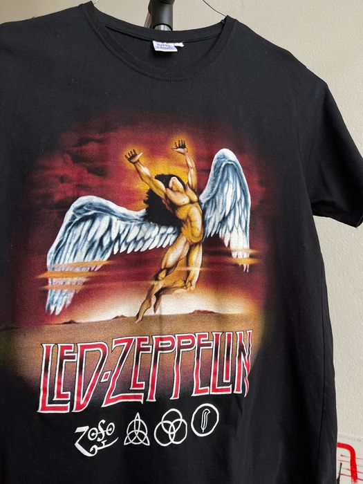 Vintage Vintage Led Zeppelin 2000 Black Rare Rock Band Tee Shirt | Grailed