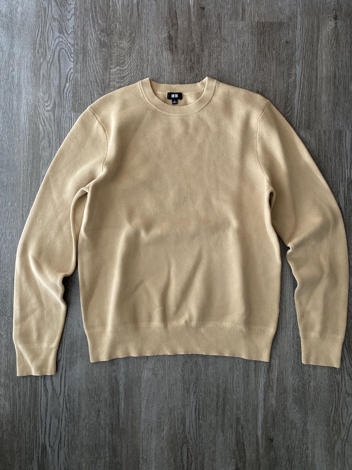 Uniqlo Uniqlo Beige/Mustard Sweater | Grailed