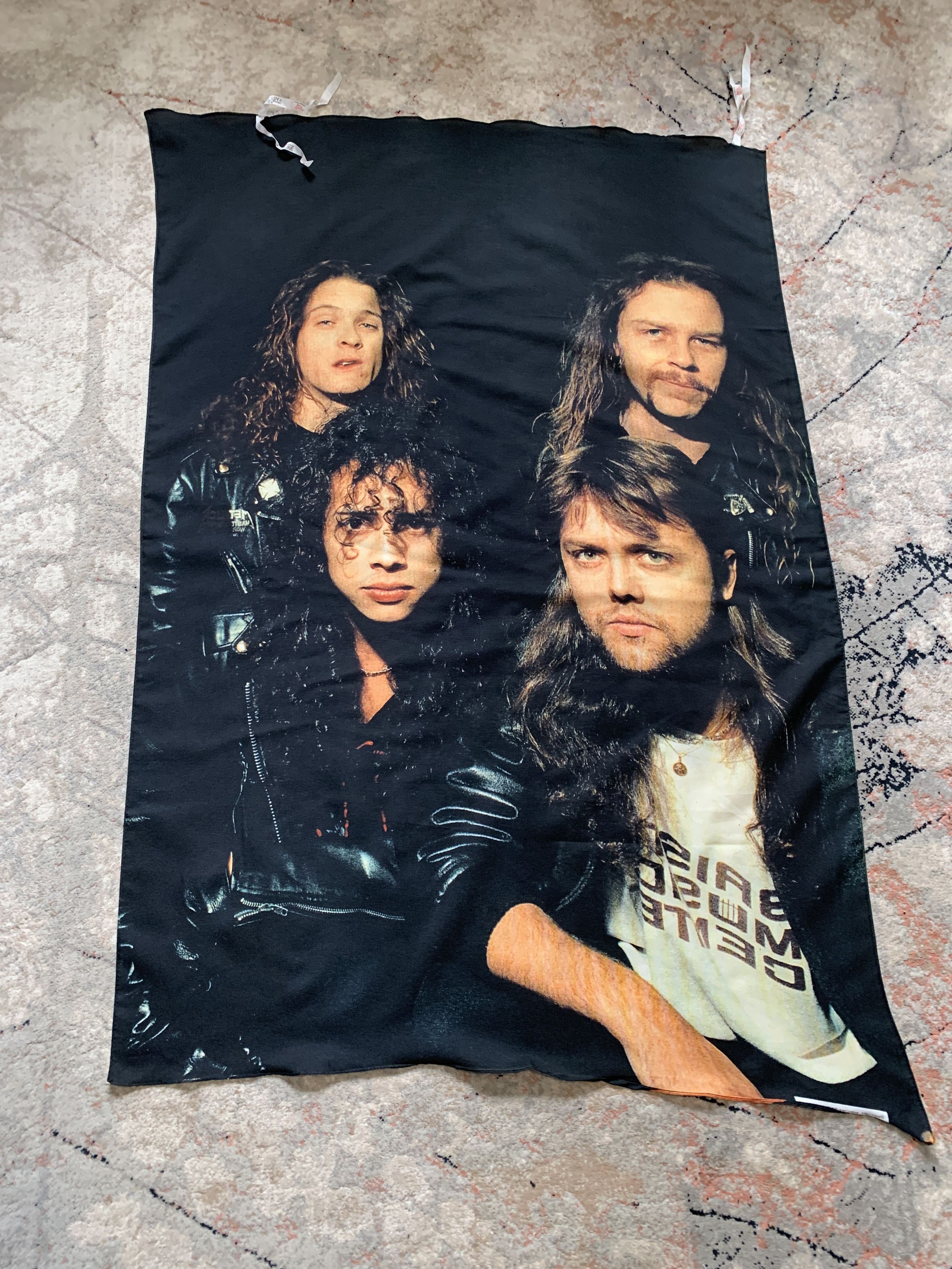 Metallica × Rock Band × Vintage Metallica Vintage Poster Flag Made In ...
