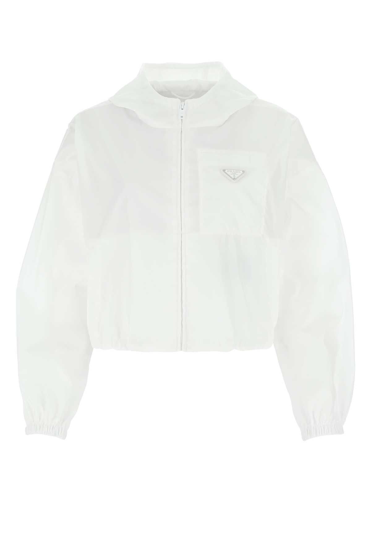 Prada White Nylon Jacket | Grailed