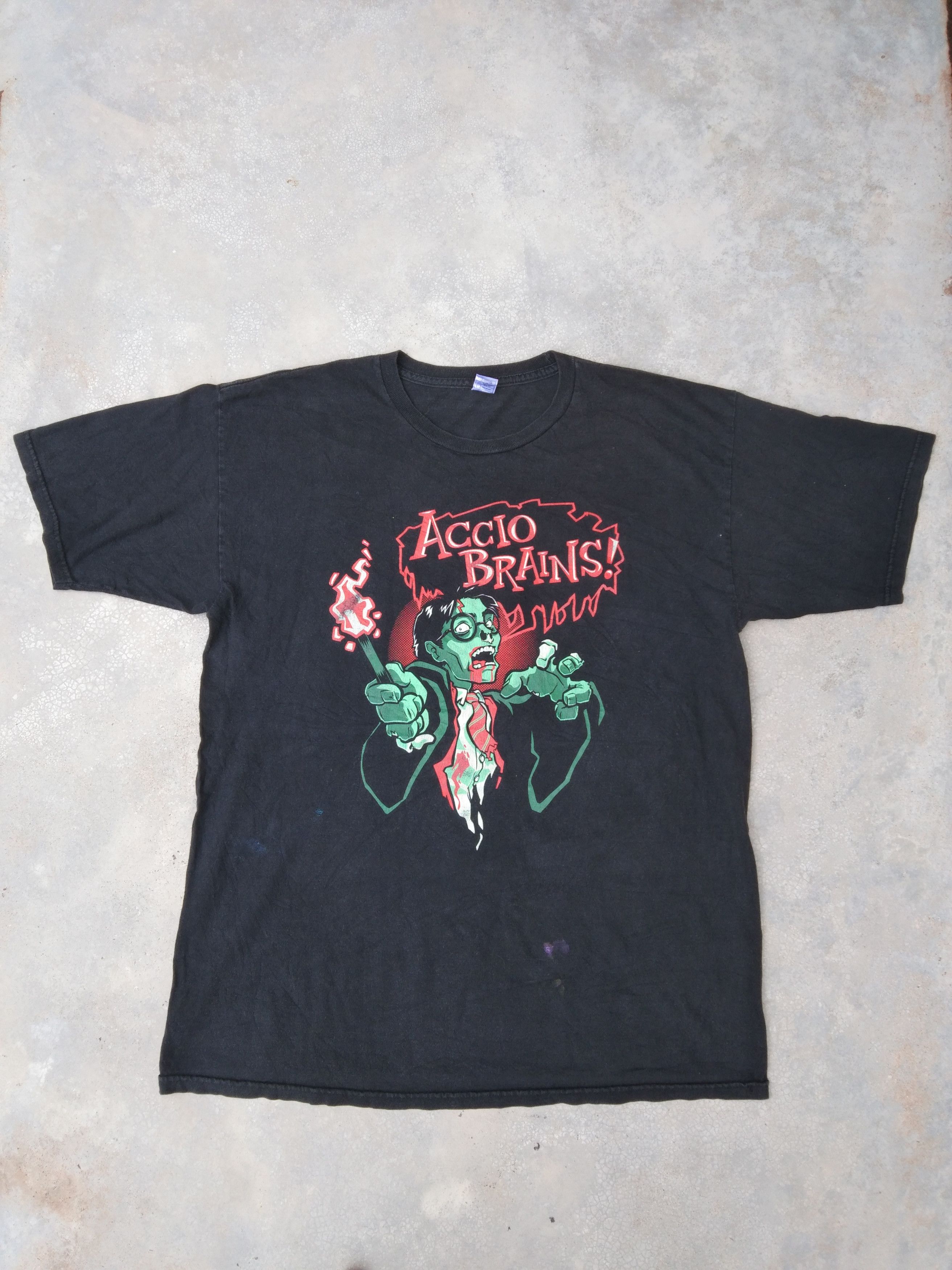 Cartoon Network Accio Brains Harry Potter Zombie T Shirt | Grailed