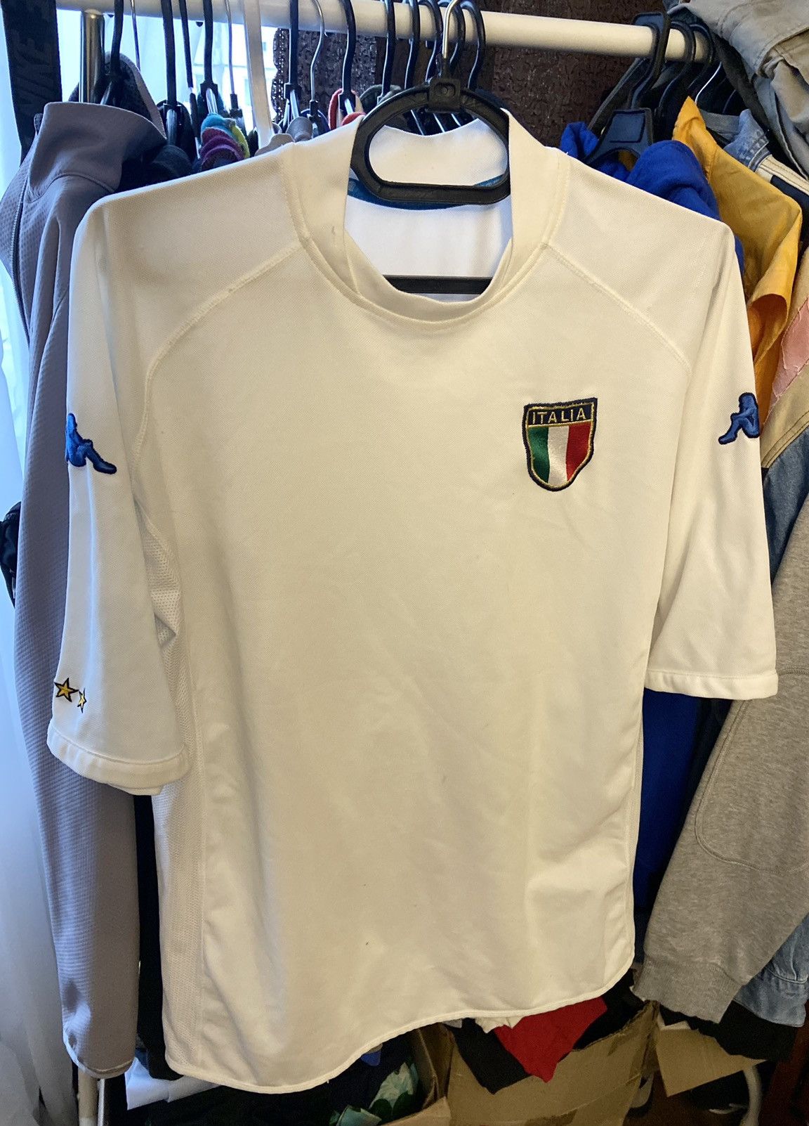 Vintage Italia Football National Team Soccer Jersey Kappa Gara Y2K ...
