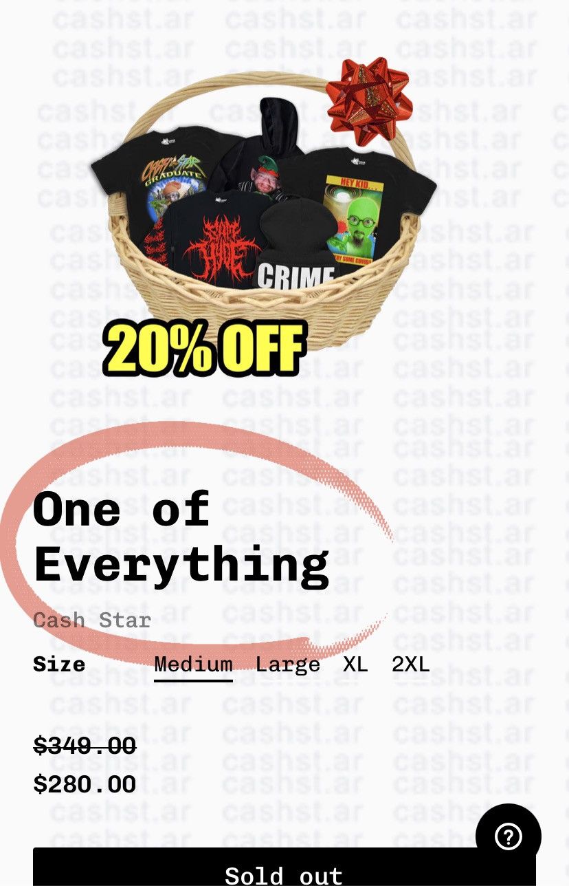 Streetwear CASHSTAR ACADEMY’S ONE OF EVERYTHING | Grailed