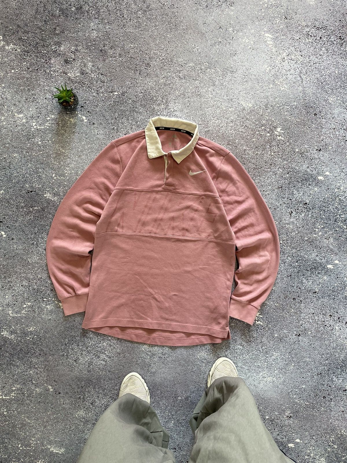 Nike Vintage Nike Rugby Polo Embroidered Swoosh Drill Style | Grailed