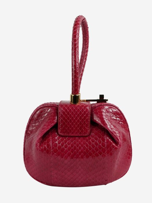 Gabriela Hearst Red Nina python bag | Grailed