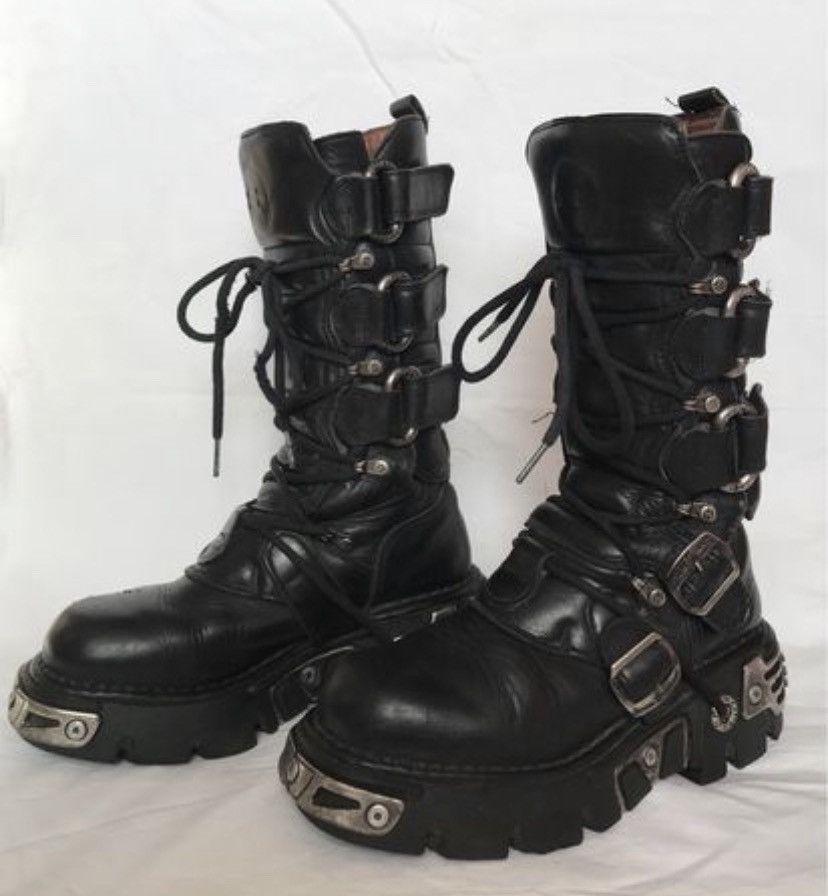 Avant Garde × New Rock × Vintage Vintage New Rock Leather boots | Grailed