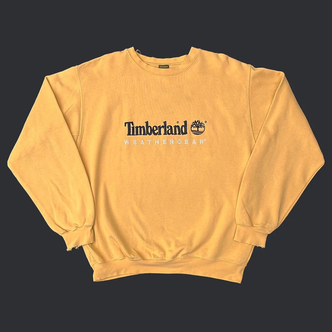 Timberland Timberland 90s OG Logo Vintage Spellout Sweatshirt | Grailed