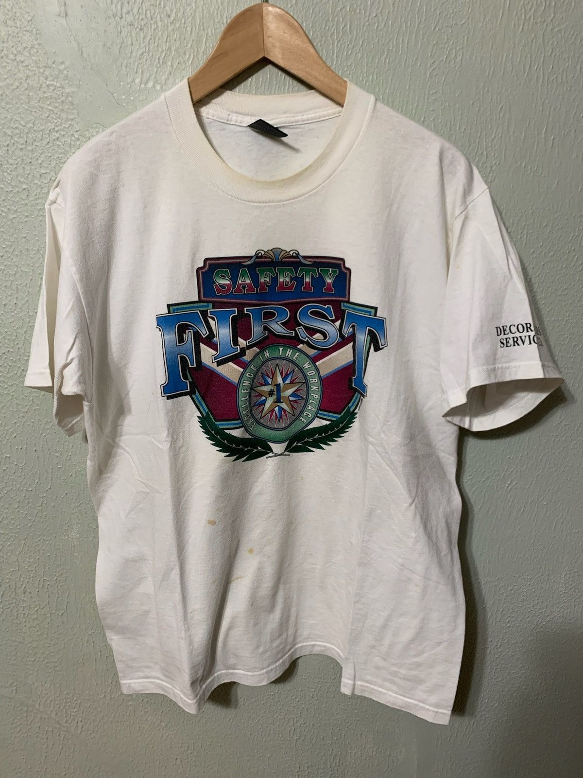 Vintage Vintage Platinum Safety First T-Shirt | Grailed