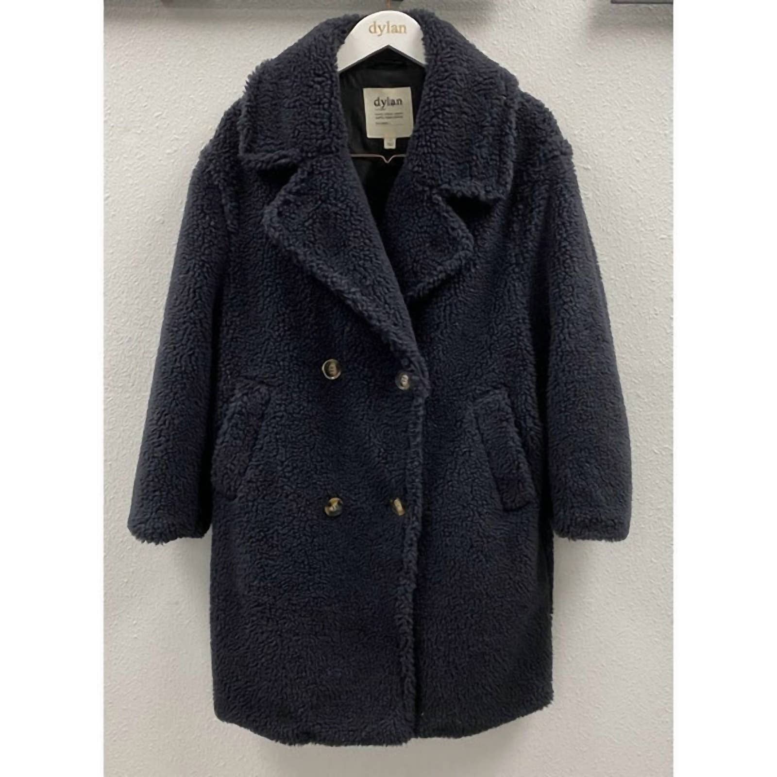 Dylan Shearling Teddy Coat In Black | Grailed