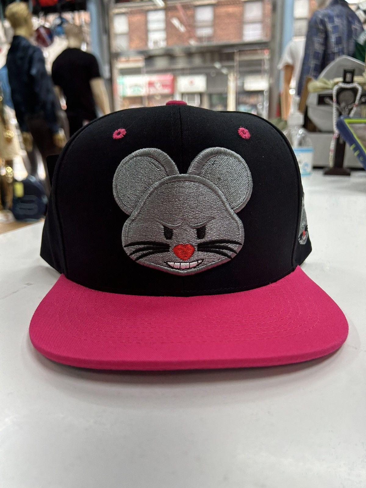 Streetwear × Vintage La JGL El Ratón Black/Pink Adjustable Snapback ...