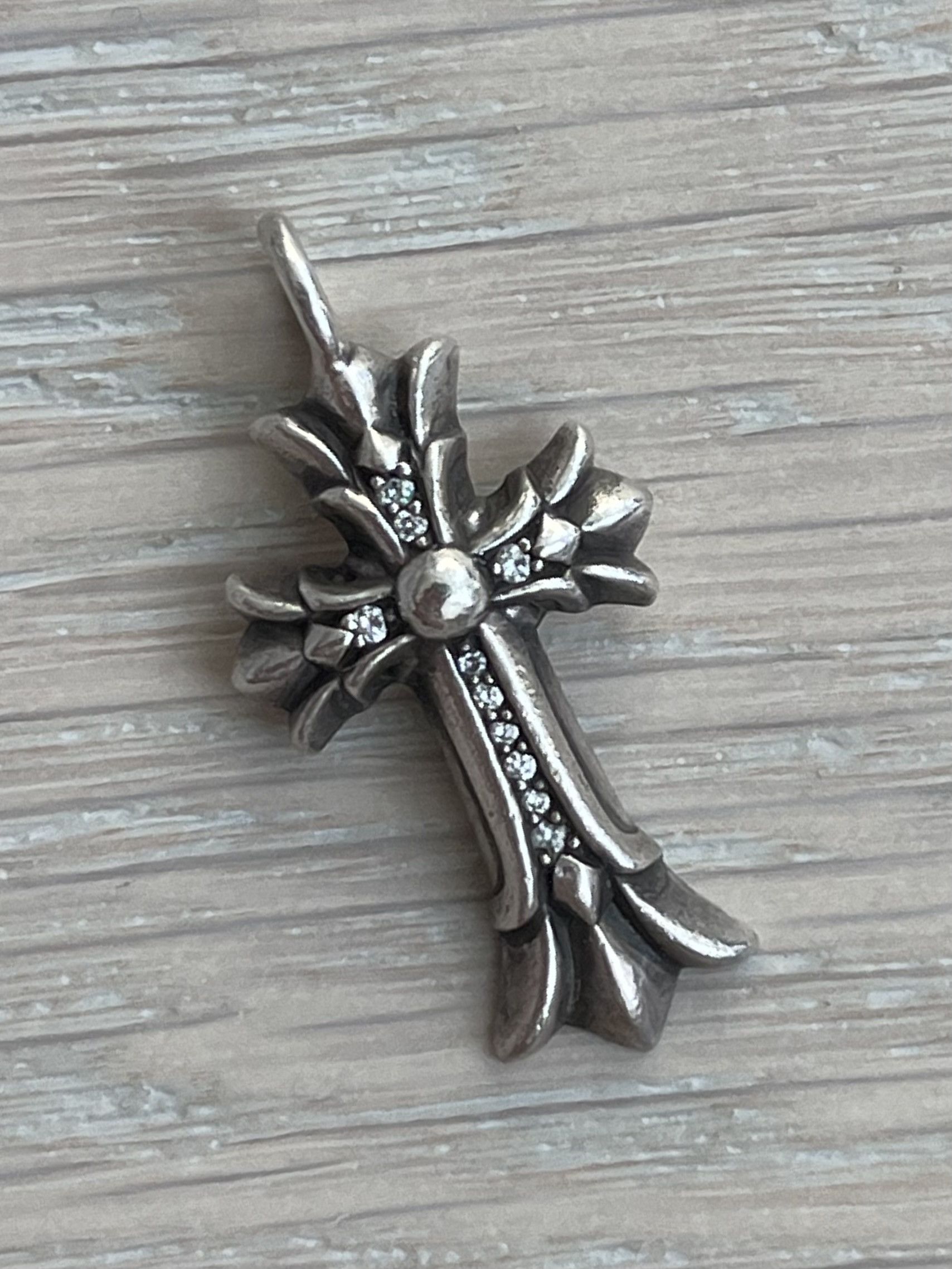 Chrome Hearts Chrome Hearts Double Cross Diamond Pendant | Grailed
