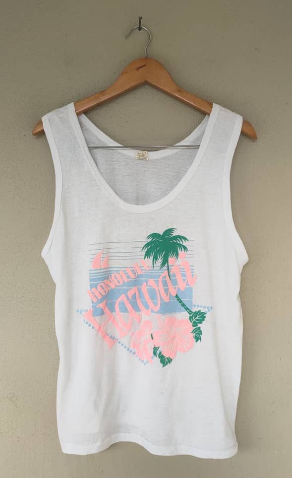 Screen Stars × Vintage 80s Vintage Hawaii Singlet | Grailed