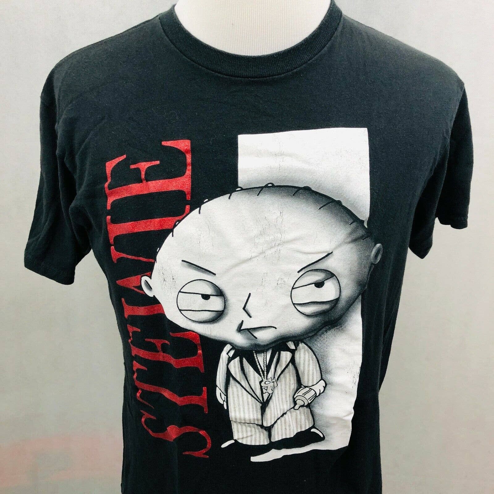 The Unbranded Brand Stewie Scarface Family Guy T-Shirt Black White Red ...