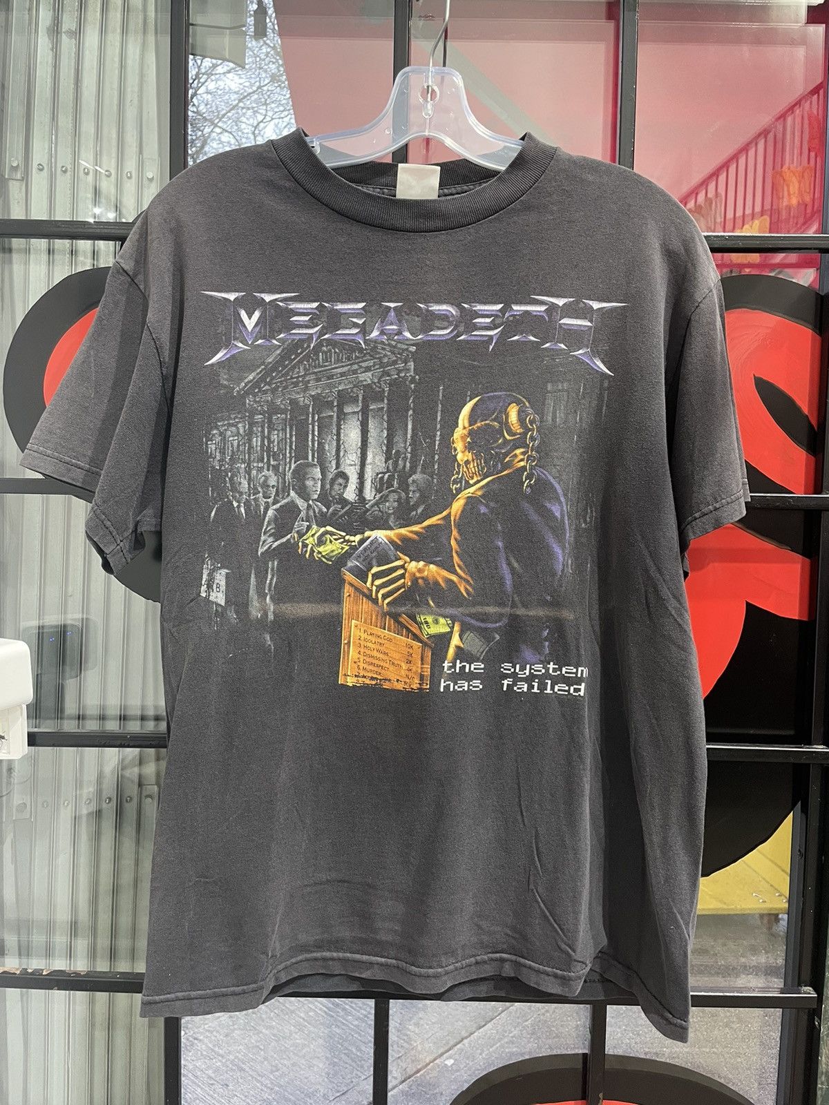 Vintage Megadeth the system has failed metal band rock tee faded | Grailed