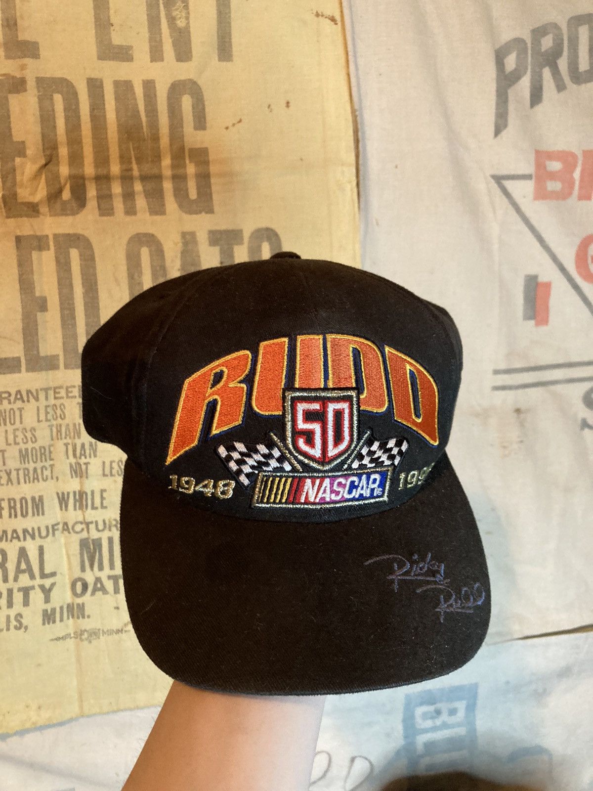 Hat × NASCAR × Vintage Vintage 1998 nascar hat snapback cap Ricky Rudd ...