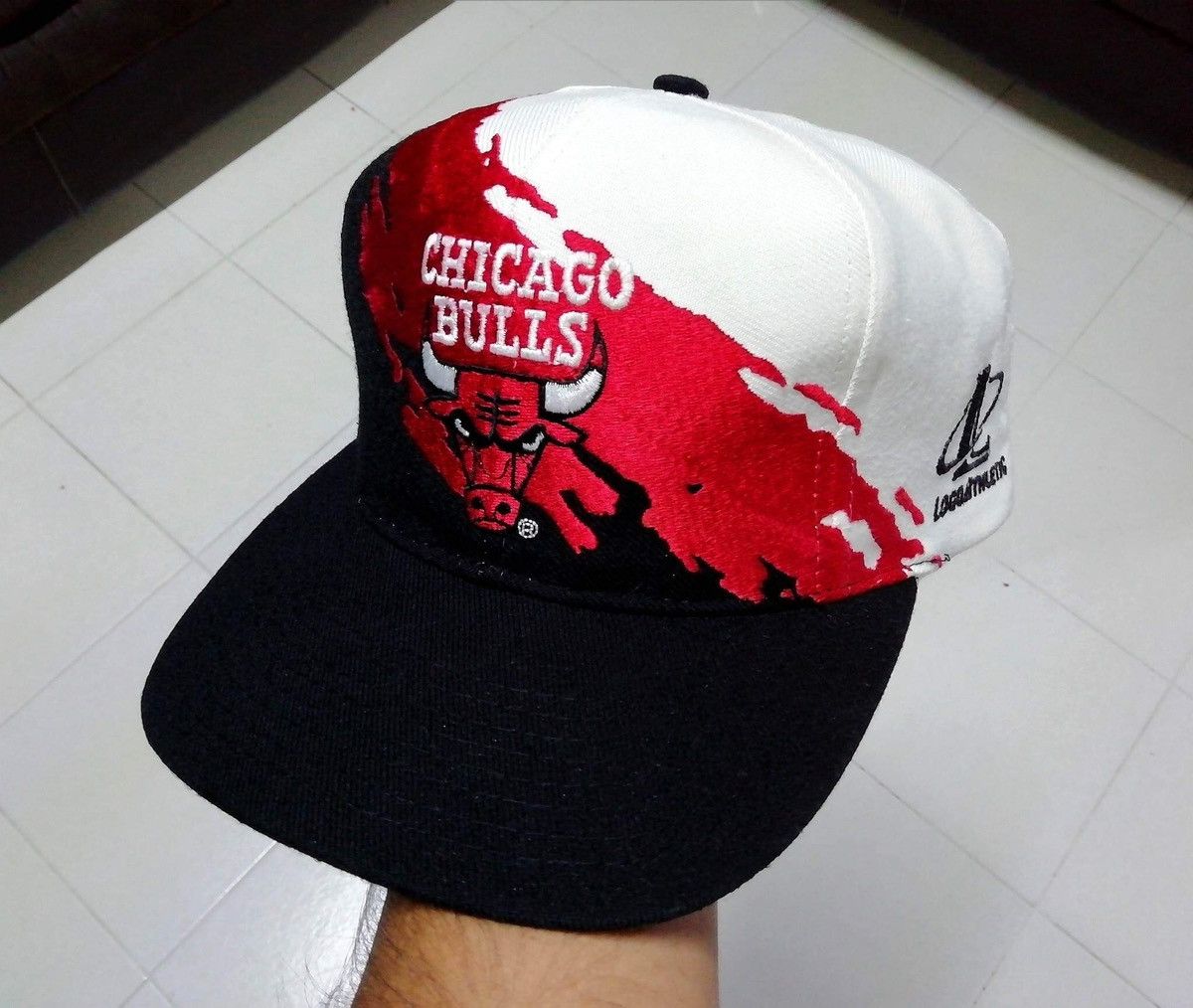 Vintage Vintage super rare bulls splash logo athletic 90s hat cap | Grailed