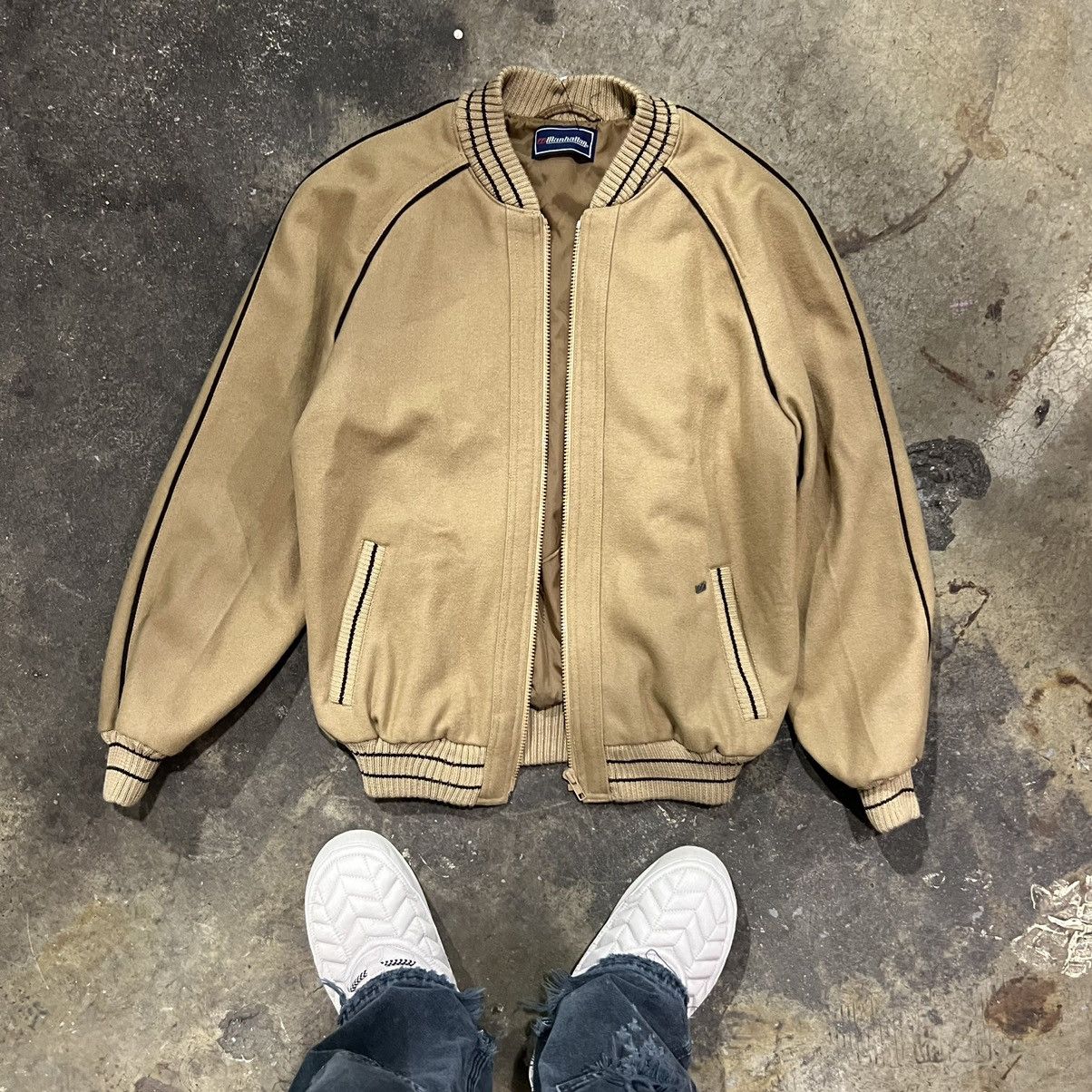 Essentials × Varsity Jacket × Vintage Vintage brown varsity jacket ...