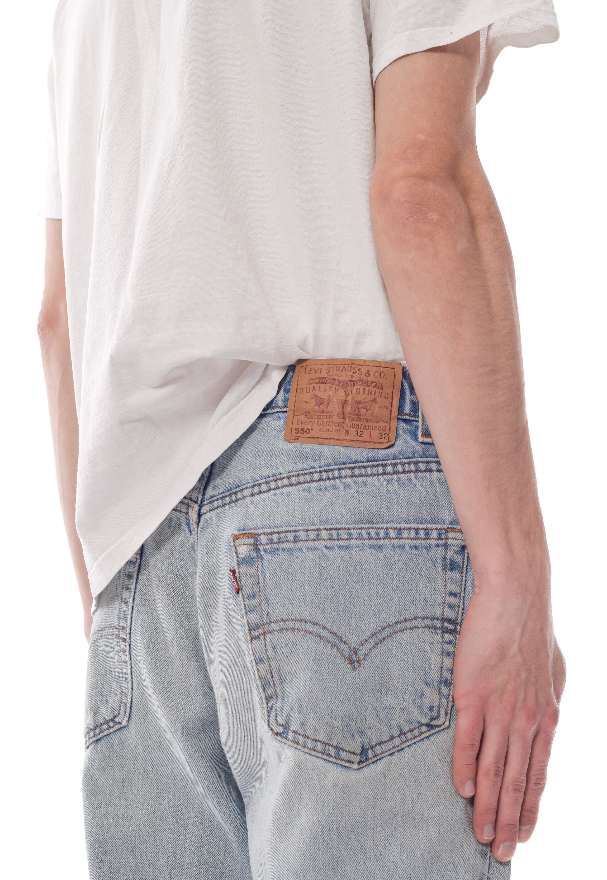 Jean × Levi's × Vintage Vintage LEVIS Jeans 550 Denim Light Washed Blue ...