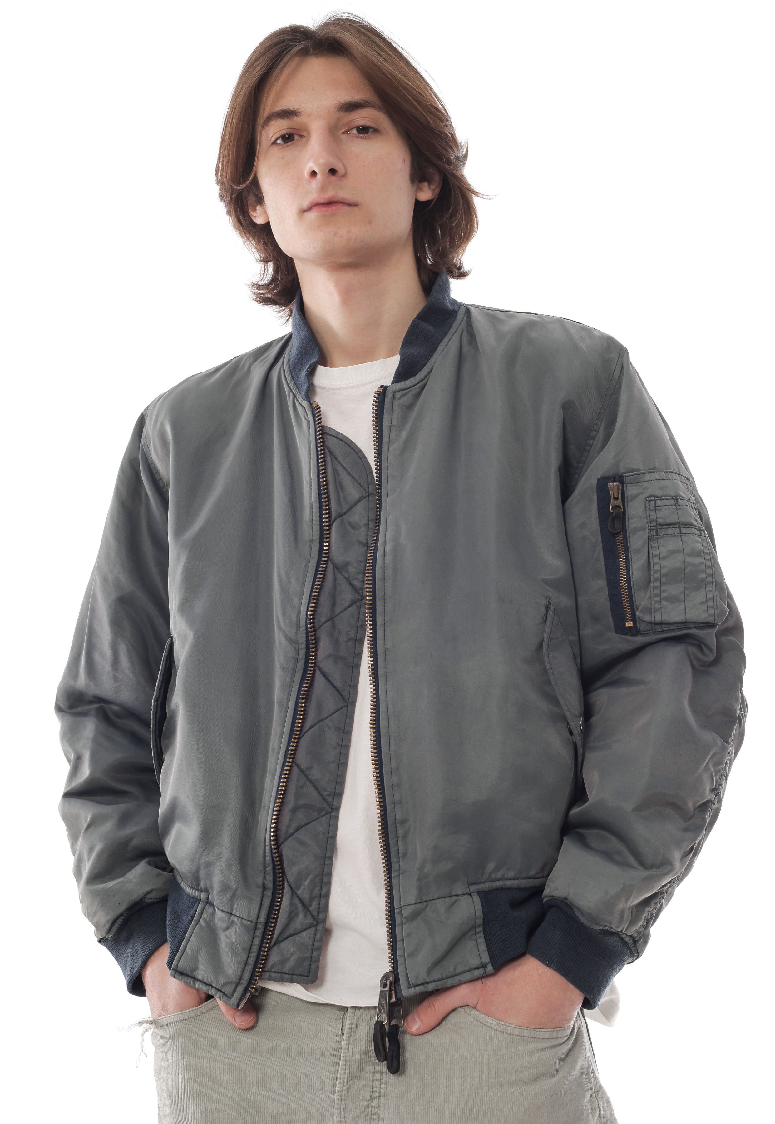 Alpha Industries × Vintage Vintage ALPHA INDUSTRIES Bomber Jacket MA 1 ...