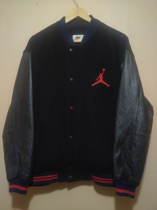Nike Vintage nike air jordan varsity jacket | Grailed