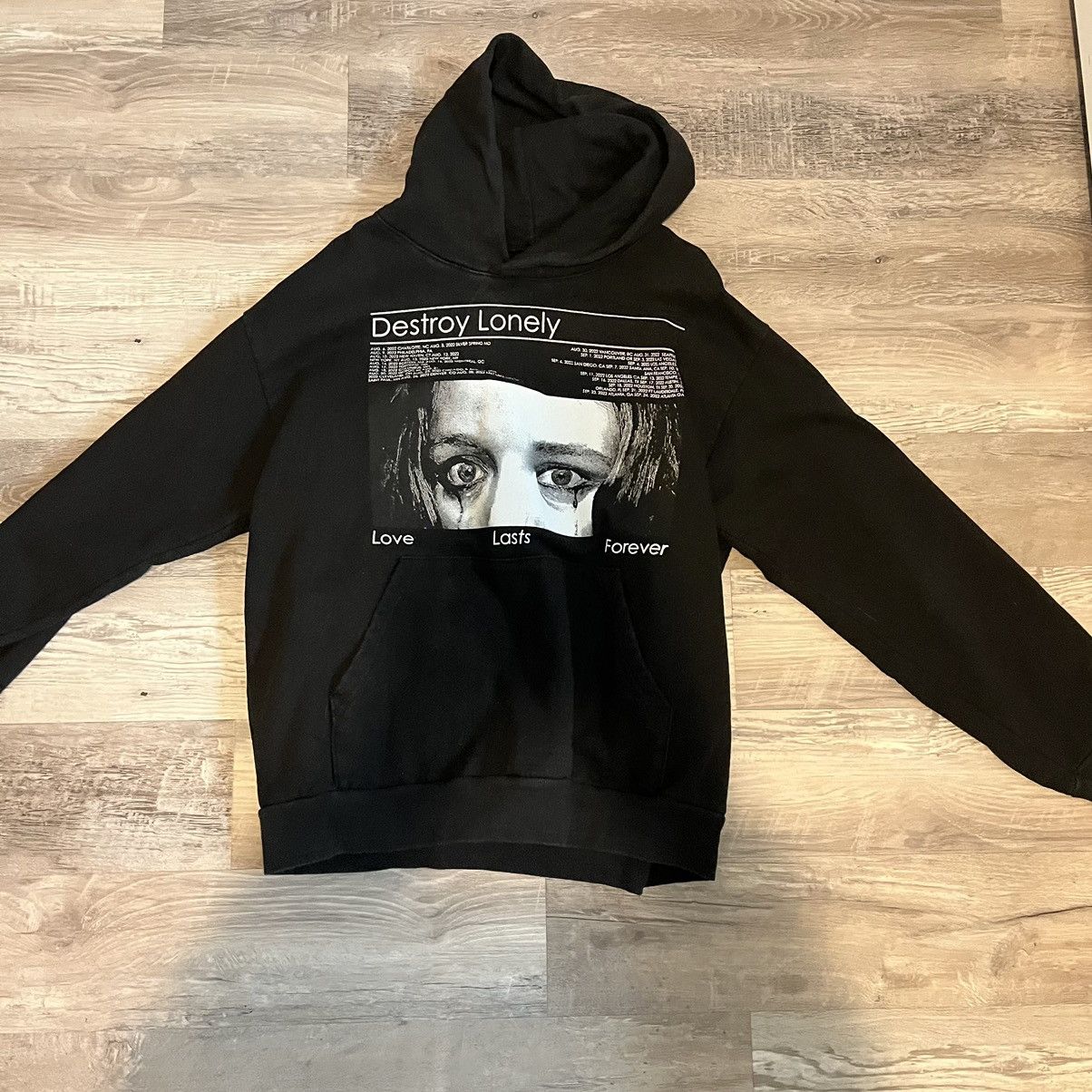 Destroy Lonely × Ken Carson Destroy Lonely "Love Lasts Forever" Tour Hoodie | Grailed